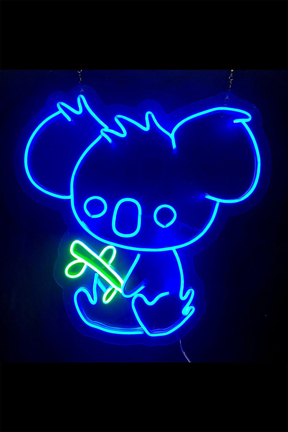 Bambu Tutan Koala Şeklinde Neon Led Işıklı Tablo Duvar Dekorasyon ...