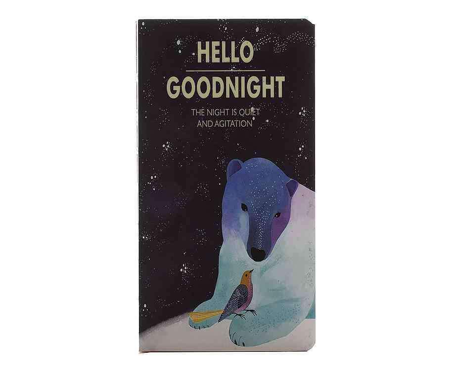 Hello Goodnight Ayılı Siyah Defter — BonVagon