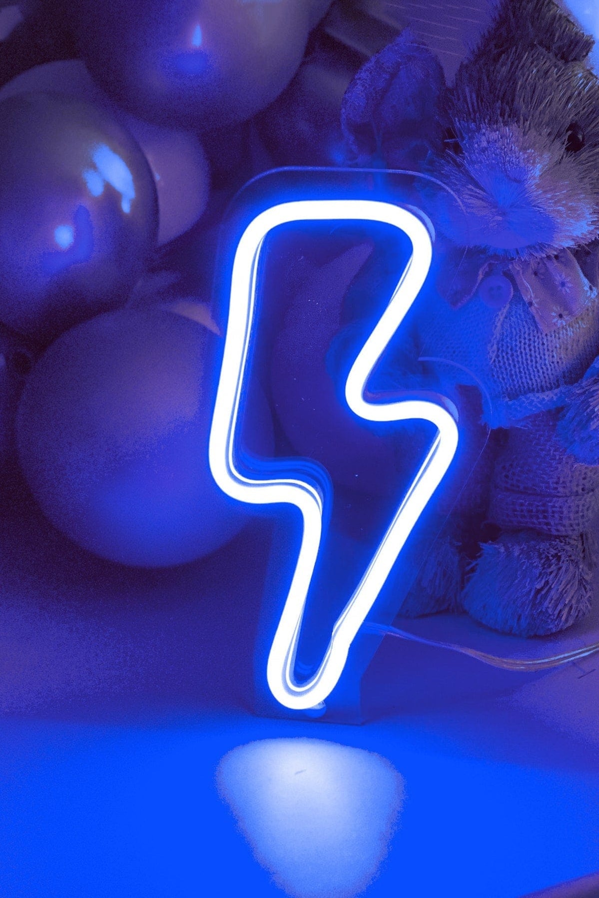 Masaüstü Şimşek Neon Led Işıklı Tablo — Bonvagon