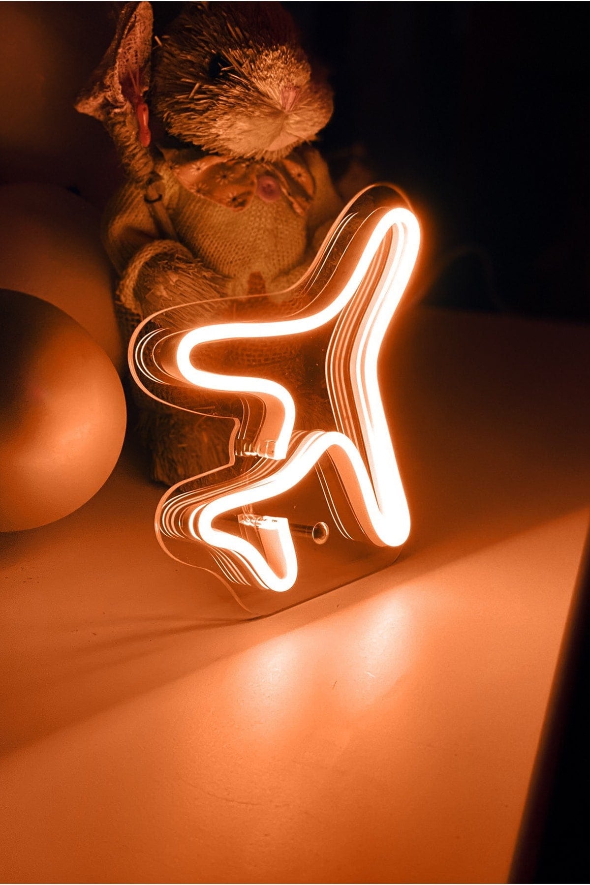 Masaüstü Uçak Neon Led Işıklı Tablo — Bonvagon.com