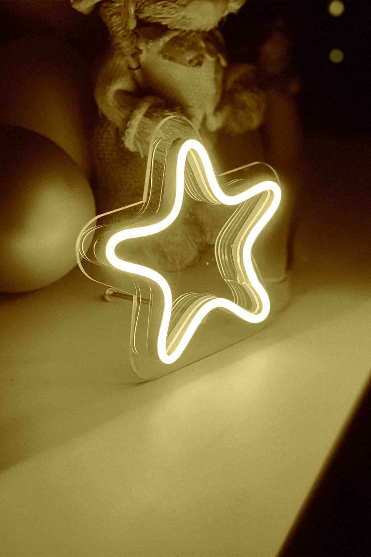 Masaüstü Yıldız Neon Led Işıklı Tablo — Bon Vagon