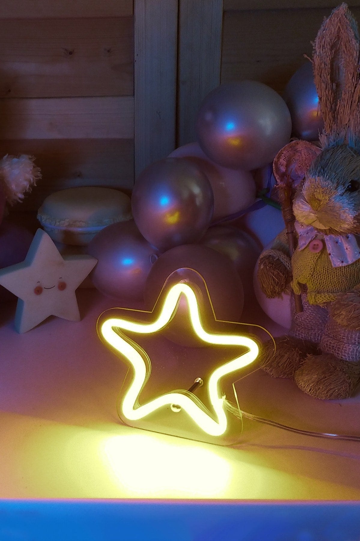 Masaüstü Yıldız Neon Led Işıklı Tablo — Bon Vagon